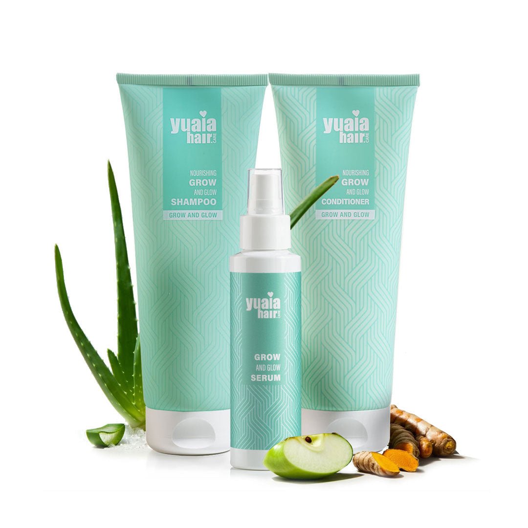 Produkter mot håravfall | Grow and Glow-serien från Yuaia 🌱
